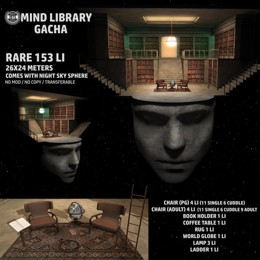 Second Life Marketplace - [Since1975] Mind Library RARE